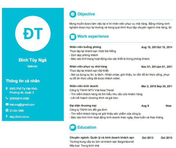 #16997 Mẫu CV Bellman thiết kế chuẩn nhất 2025 bởi Đinh T