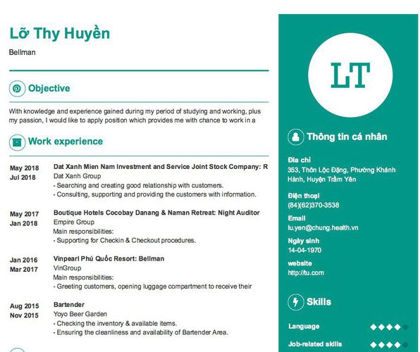 #16026 Mẫu CV Bellman thiết kế chuẩn nhất 2025 bởi Lỡ T