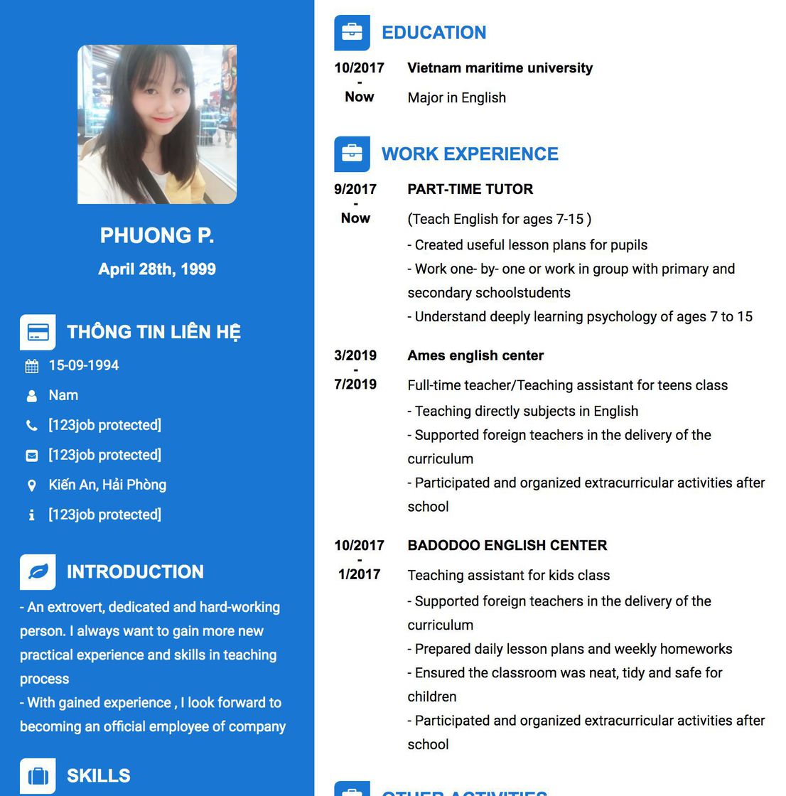 #27862 Mẫu CV april 28th, 999 thiết kế chuẩn nhất 2025 bởi PHUONG P